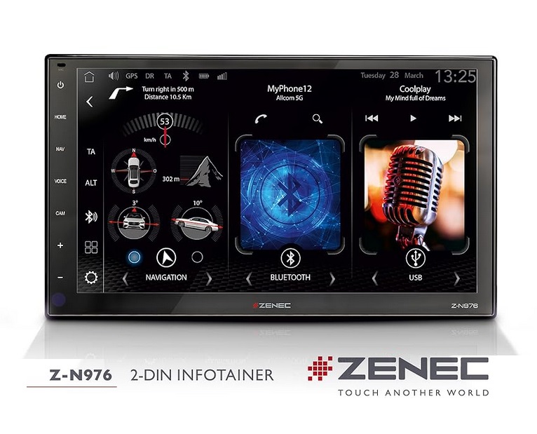 ZENEC Z-N976 2-DIN Autoradio, Multimediasystem mit 9“/22,9 cm Touchscreen, Mediencenter mit DAB+ ...
